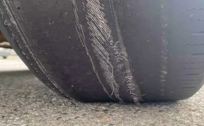 Metal Threads Sticking Out of Tire - How Long Can You Drive?